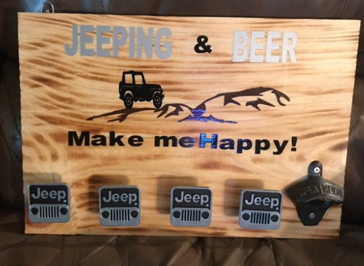 jeep and beer sign – Backroad Wood Work & Boutique,LLC