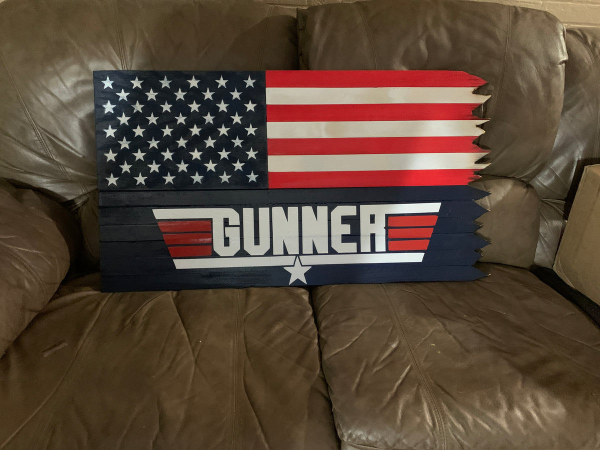 Top gun Flag Tethered – Backroad Wood Work & Boutique,LLC