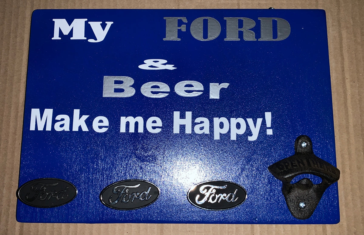 Ford and beer sign – Backroad Wood Work & Boutique,LLC